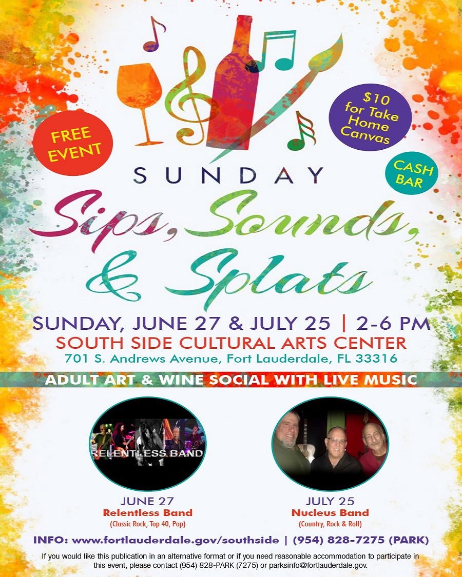 Sips, Sounds, & Splats - Riverwalk Fort Lauderdale